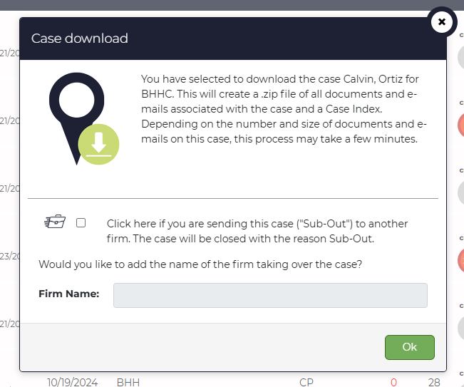 💼 How to Download (Sub-Out) a Case – Casefriend